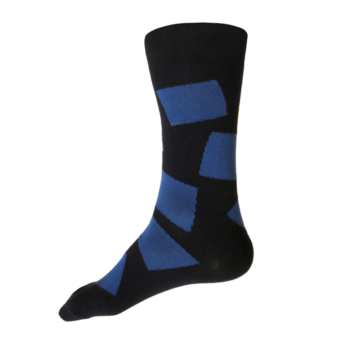 Made in USA – SQUARE socks (M/L) - navy + lake
