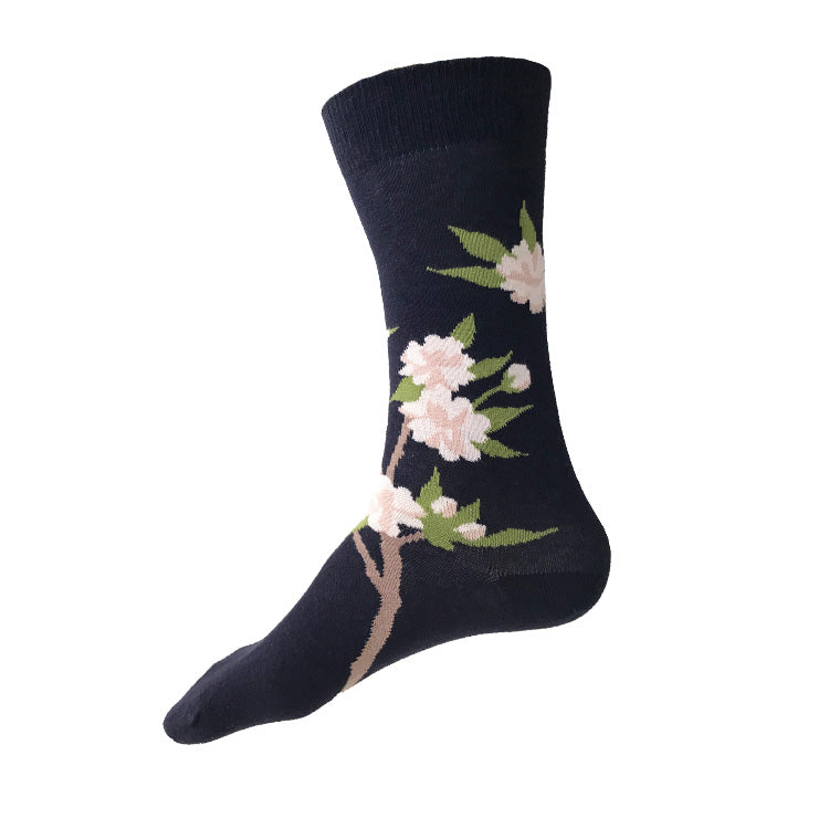 Made in USA – SAKURA socks (M/L) – navy